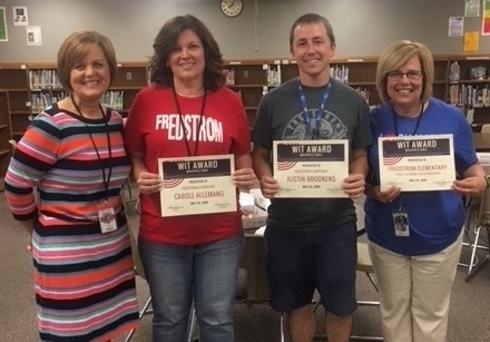 LPS | Fredstrom teachers honored with WIT Award